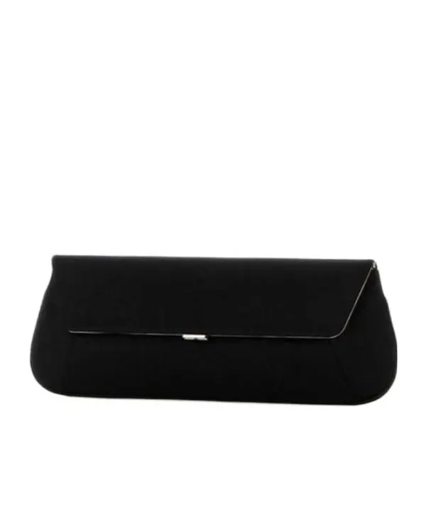 Amina Muaddi Flap Clutch - Black