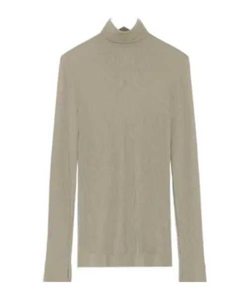 LEMAIRE Seamless Turtleneck Top - Light Sage