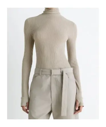 LEMAIRE Seamless Turtleneck Top - Light Sage