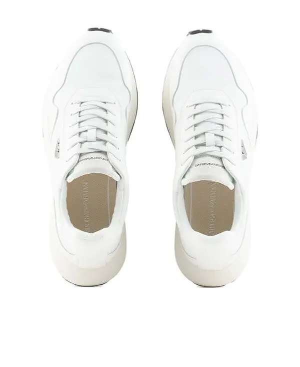 Emporio Armani Logo Detail Lace-up Sneakers