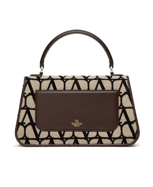 Valentino Garavani Toile Iconographe Logo Plaque Tote Bag