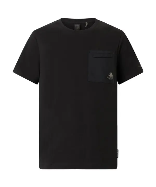 Moose Knuckles Dalon Logo Plaque T-shirt - Black