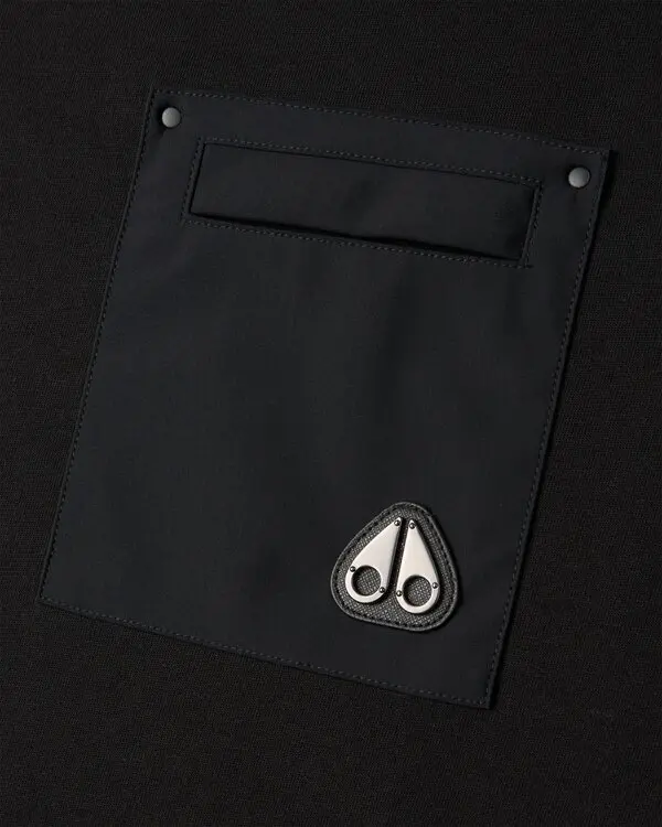Moose Knuckles Dalon Logo Plaque T-shirt - Black