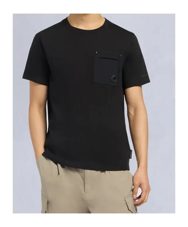 Moose Knuckles Dalon Logo Plaque T-shirt - Black