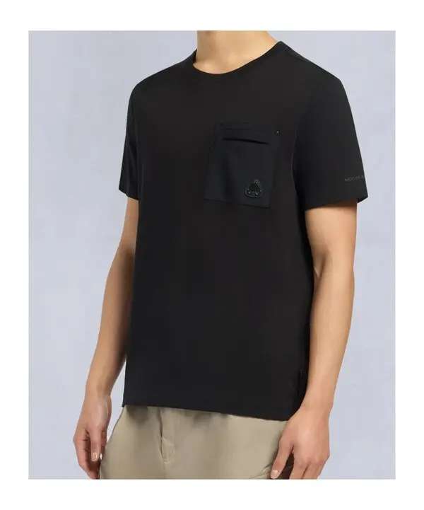 Moose Knuckles Dalon Logo Plaque T-shirt - Black