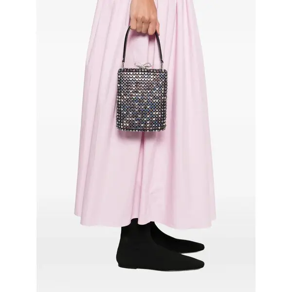 SELF-PORTRAIT Crystal-embellished Mini Tote Bag - Multicoloured