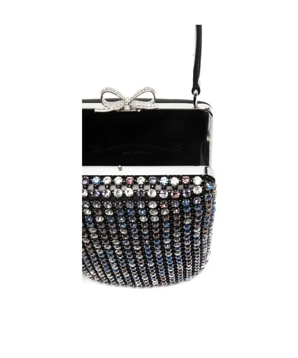 SELF-PORTRAIT Crystal-embellished Mini Tote Bag - Multicoloured