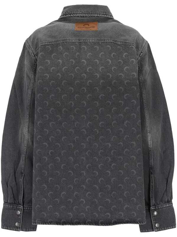 MARINE SERRE Printed Denim Shirt