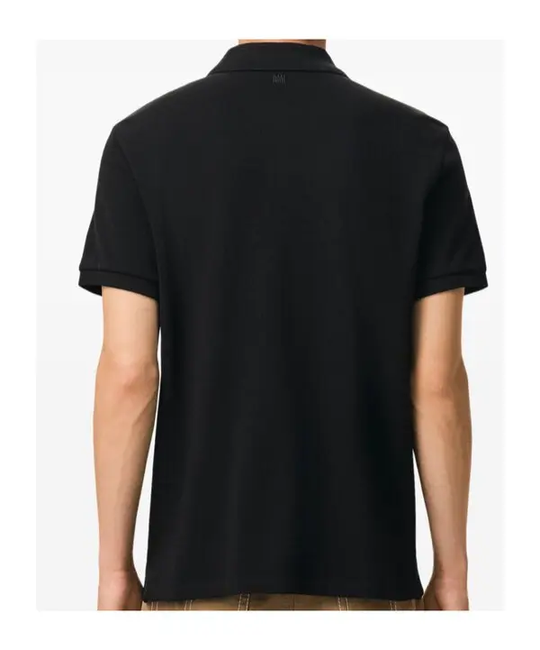 AMI Paris Logo Embroidered Short Sleeved Polo Shirt