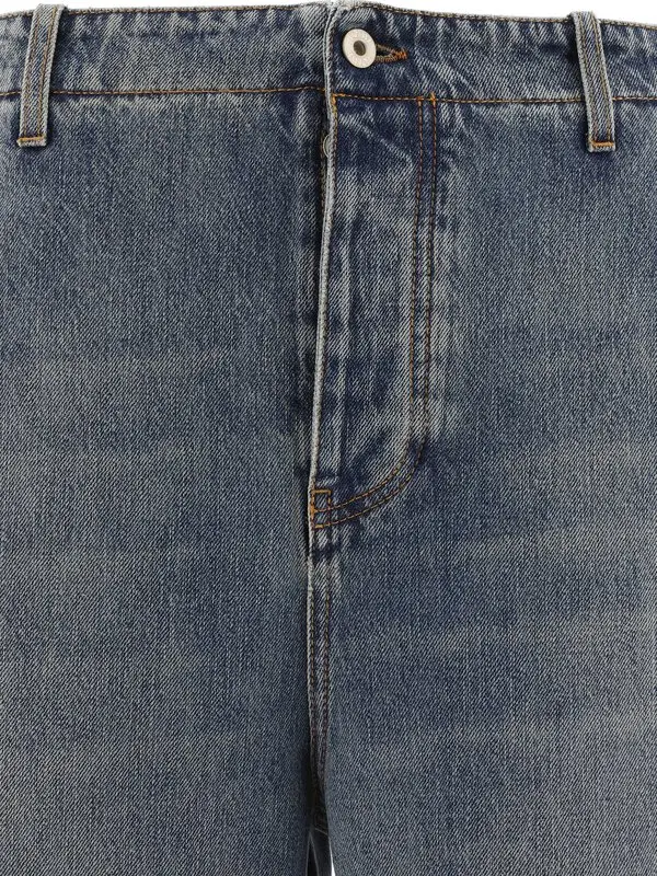 Loewe Wide Leg Jeans In Denim