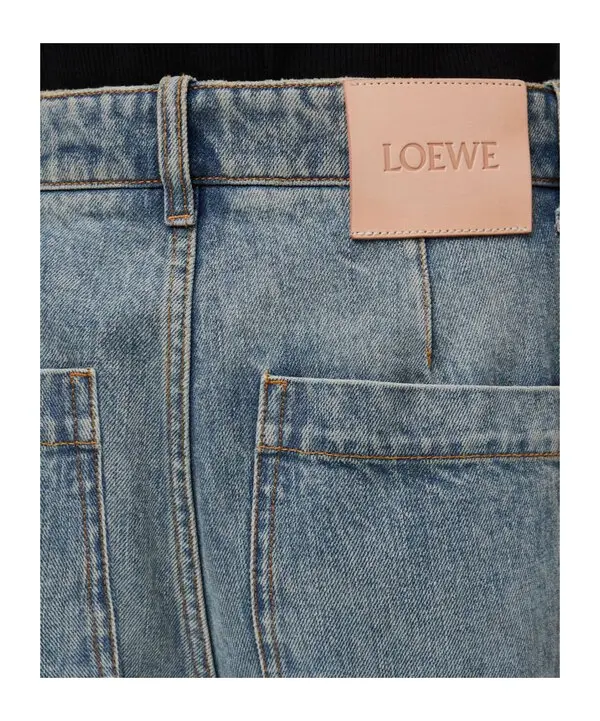 Loewe Wide Leg Jeans In Denim