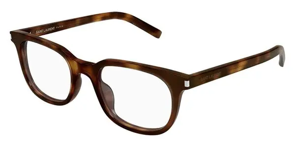 Saint Laurent Rectangle Frame Glasses - Brown