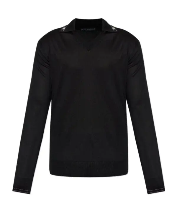 Dolce & Gabbana Dolce Gabbana Long-sleeved Polo Shirt