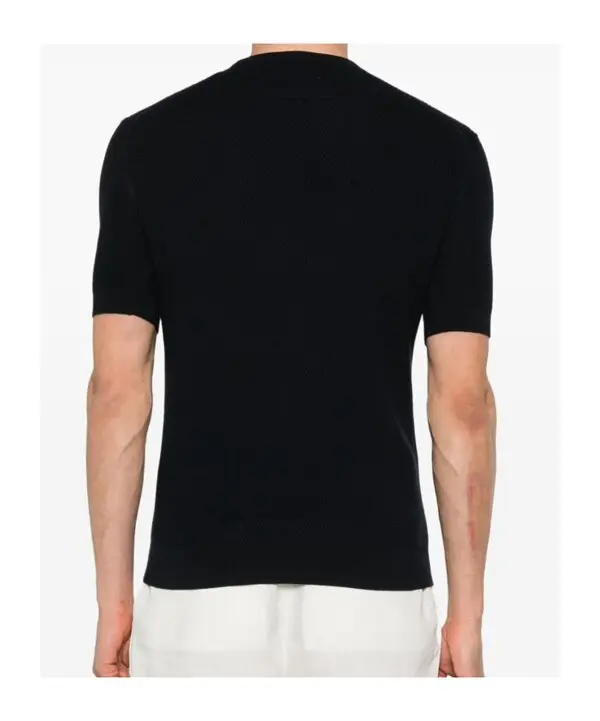 Zegna Knitted T-shirt - Black