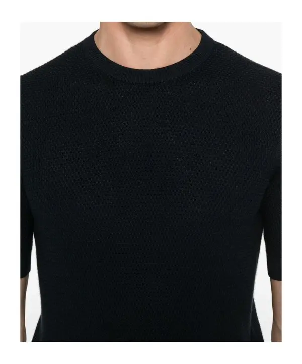 Zegna Knitted T-shirt - Black