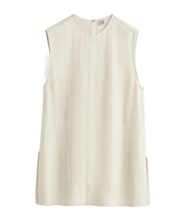 TOTEME Crewneck Sleeveless Top - Beige