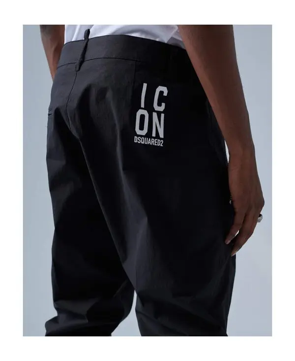 Dsquared2 Logo Printed Straight-leg Trousers
