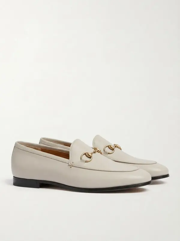 Gucci Jordaan Loafers - Light Gray