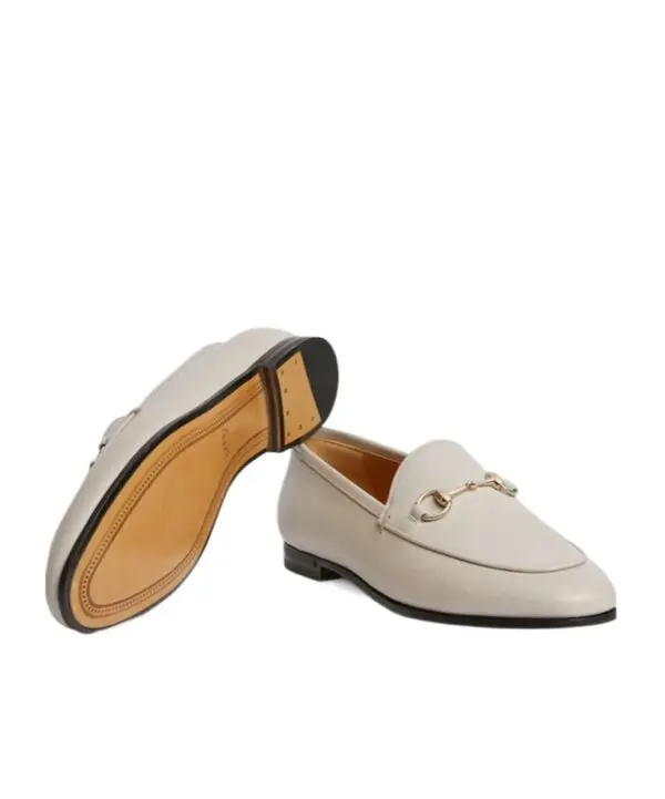 Gucci Jordaan Loafers - Light Gray