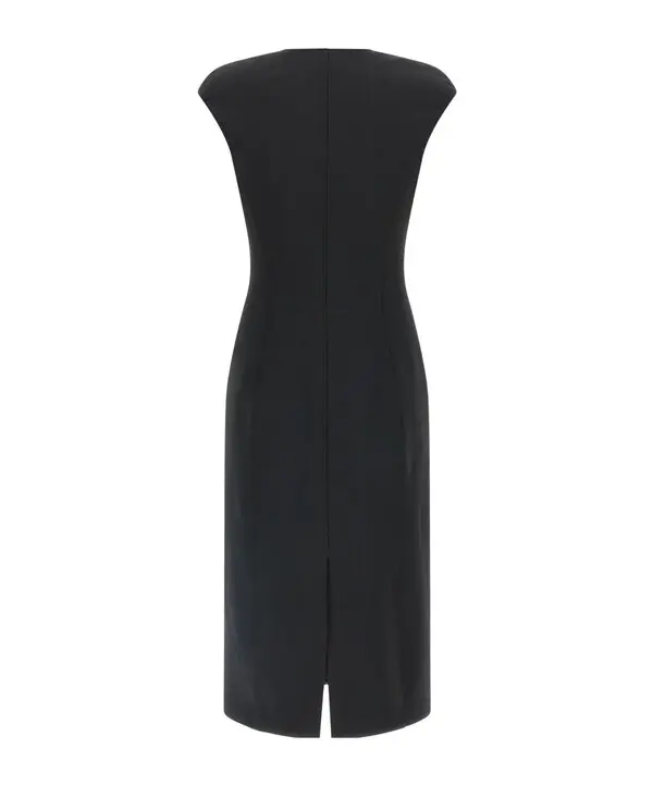 Elisabetta Franchi Zip-front Sleeveless Sheath Dress