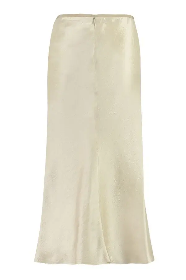 MAISON MARGIELA High Waist Flared Hem Skirt