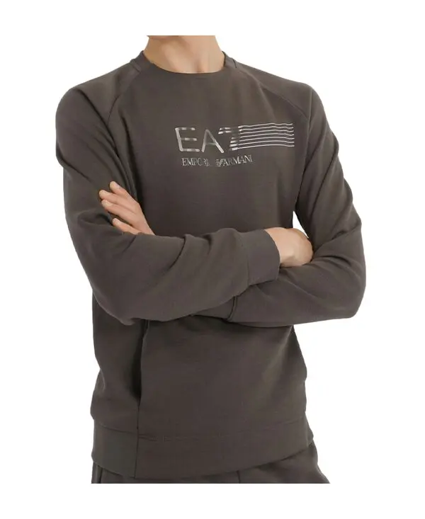 EA7 Printed Crew Neck Sweater