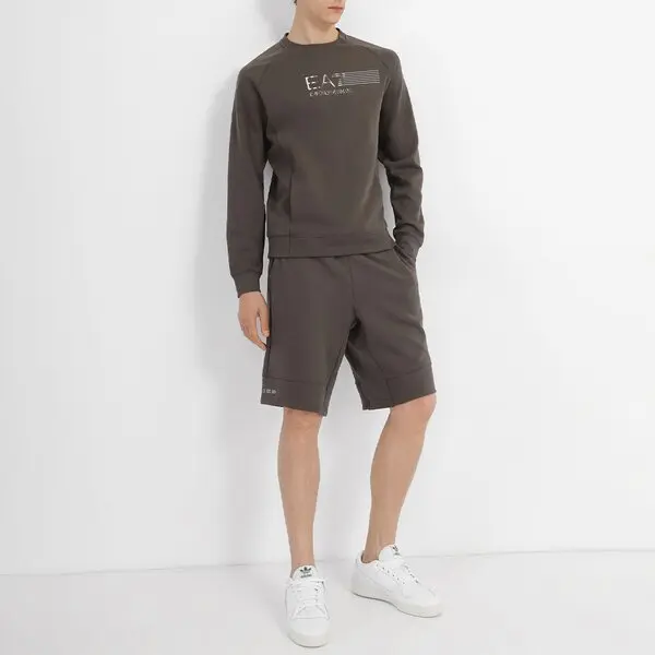 EA7 Printed Crew Neck Sweater