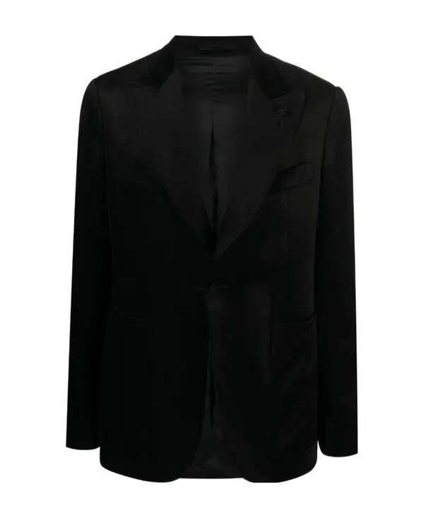 LARDINI Velvet Blazer Jacket