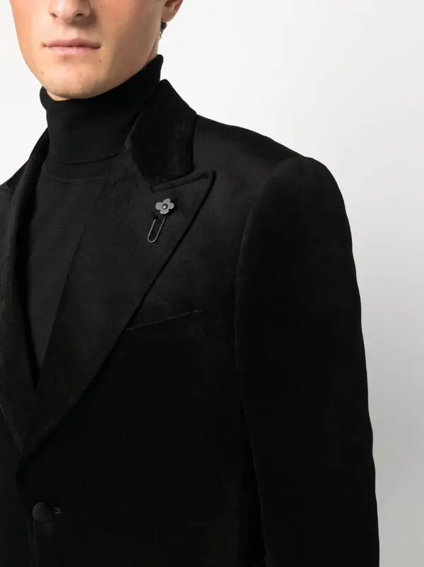 LARDINI Velvet Blazer Jacket