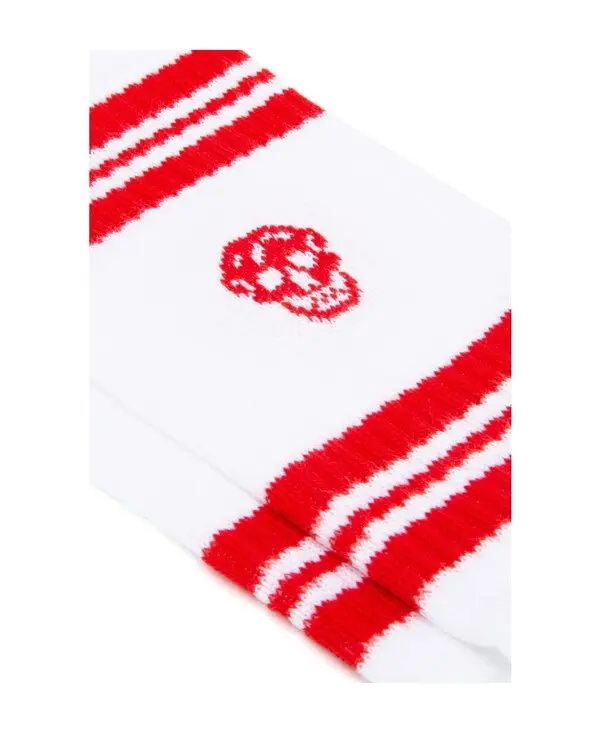 Alexander McQueen Striped Skull Socks