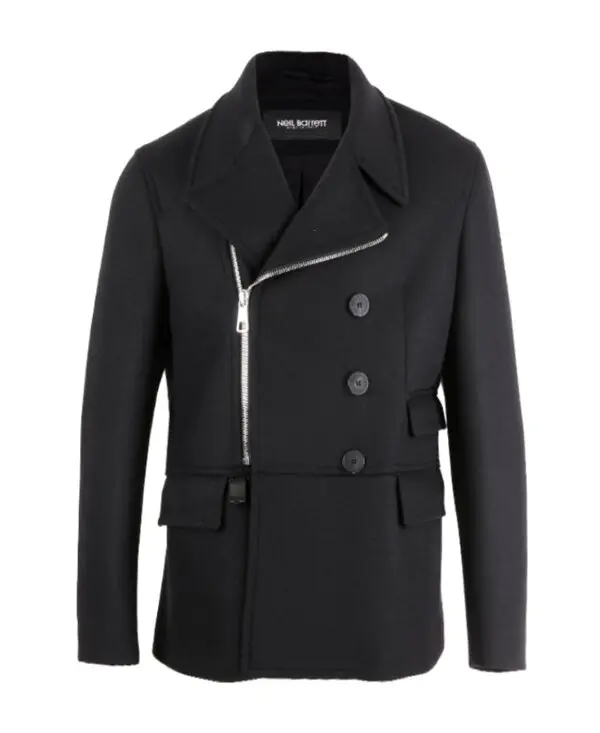 Neil Barrett Asymmetrical Zipper Coat