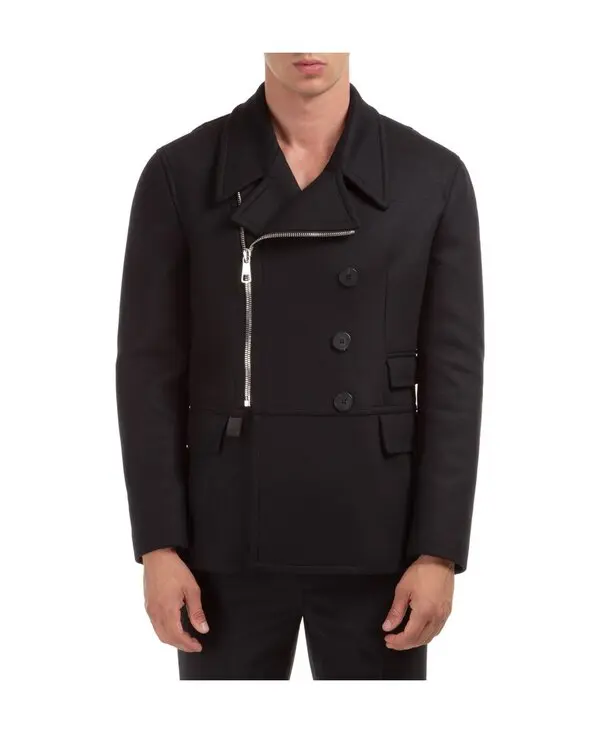 Neil Barrett Asymmetrical Zipper Coat