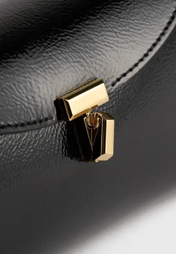 TOTEME T-lock Mini Clutch Bag - Black