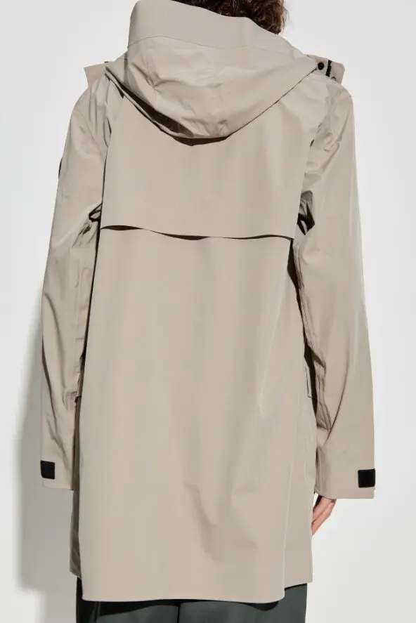 Canada Goose Logo-patch Parka Coat - Limestone