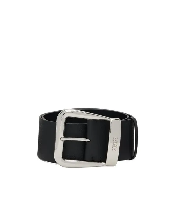 MAISON MARGIELA Leather Belt With Engraved Logo