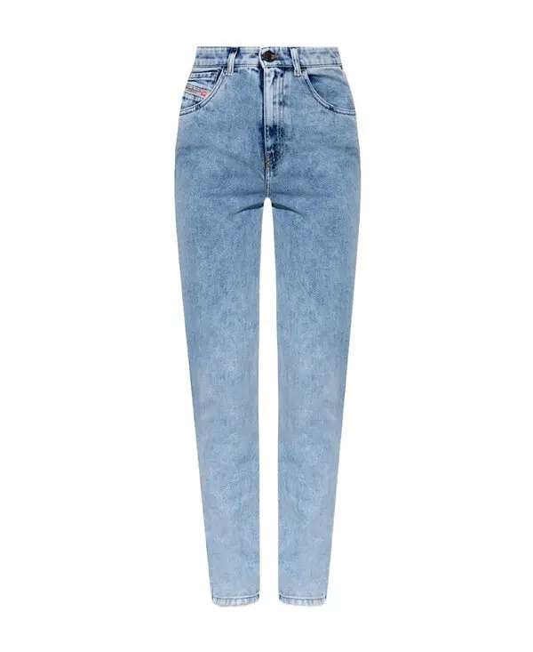 DIESEL® Straight Leg Jeans With Multi-pocket Design - Blue