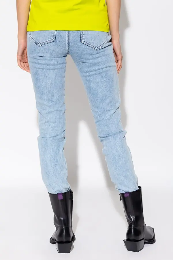 DIESEL® Straight Leg Jeans With Multi-pocket Design - Blue