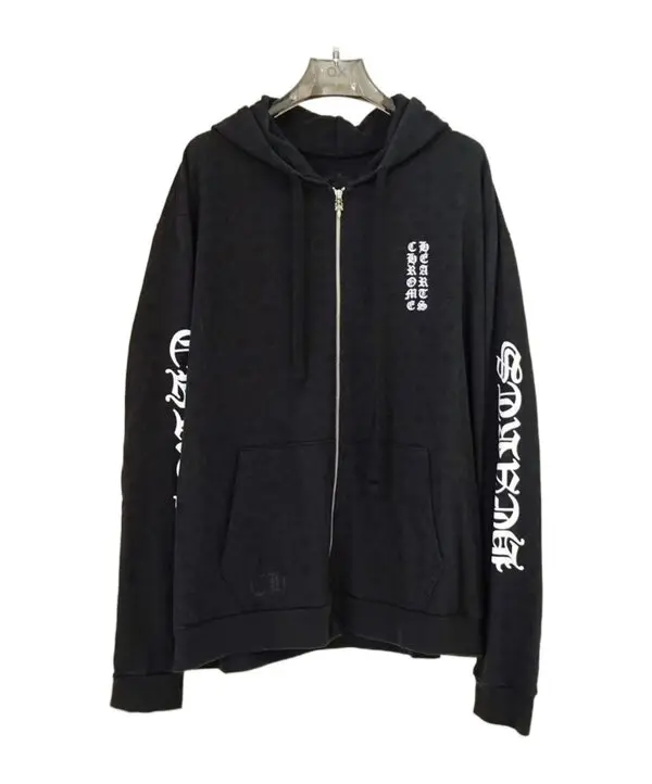 Chrome Hearts Zipper Sweatshirt With Hood