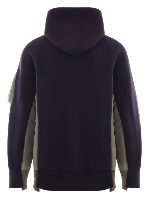 Sacai Panelled Drawstring Hoodie