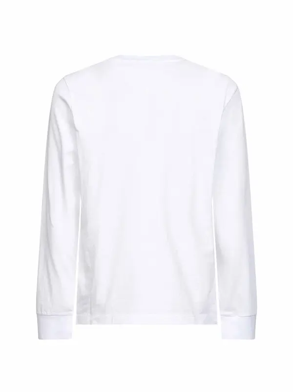 Moncler Logo Long Sleeve T-shirt - White