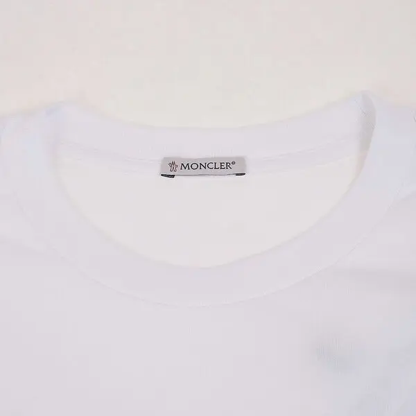 Moncler Logo Long Sleeve T-shirt - White
