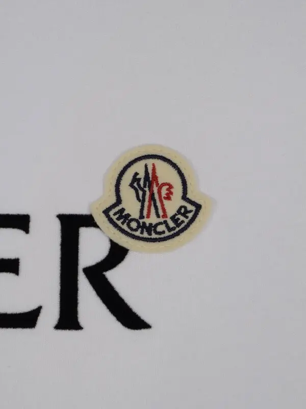 Moncler Logo Long Sleeve T-shirt - White