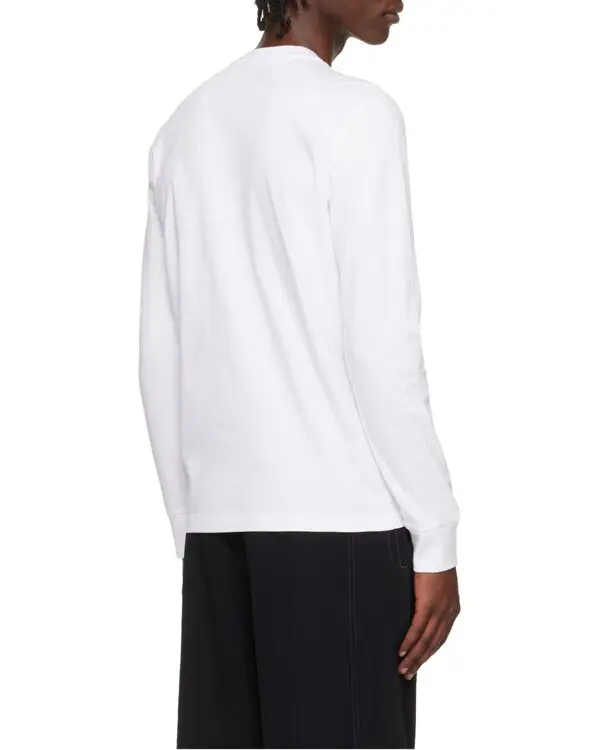 Moncler Logo Long Sleeve T-shirt - White