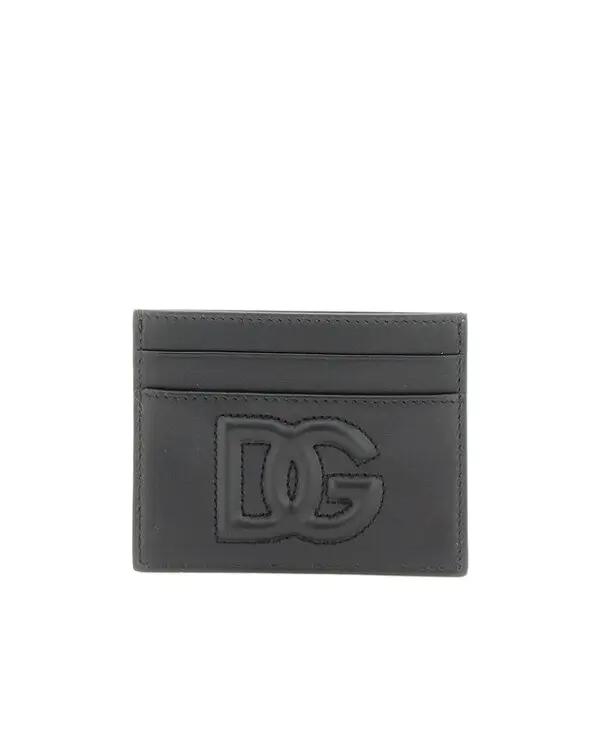 Dolce & Gabbana Dolce Gabbana Logo-embossed Cardholder - Black