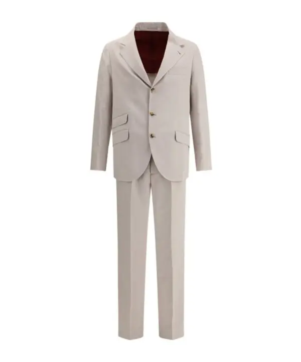 Brunello Cucinelli Single-breasted Suit - Nude