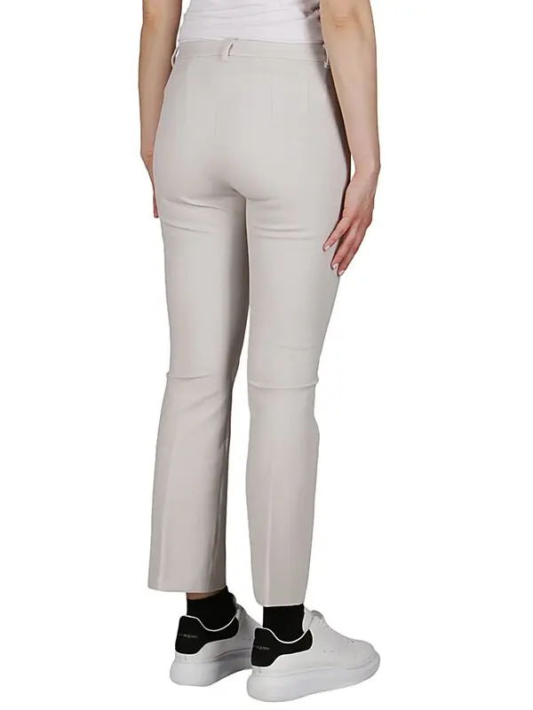 Max Mara Tapered Casual Pants - White