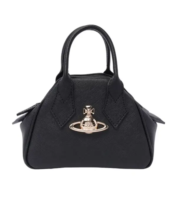 VIVIENNE WESTWOOD Orb Plaque Mini Tote Bag - Black