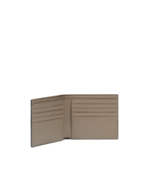 Fendi Burgundy Leather Bi-fold Wallet