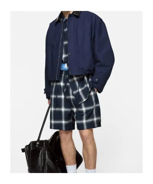 Acne Studios Logo Patch Bomber Jacket - Blue