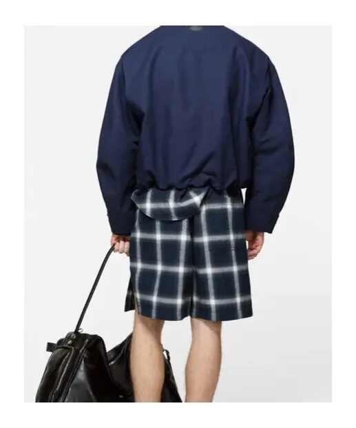 Acne Studios Logo Patch Bomber Jacket - Blue